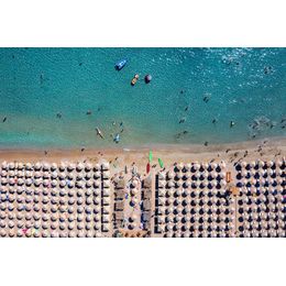 papermoon Fototapete "Strand", B/L: 3,5m x 2,6m, Bahnen: 7 Stk., bunt, Schlafzimmer, Tapeten