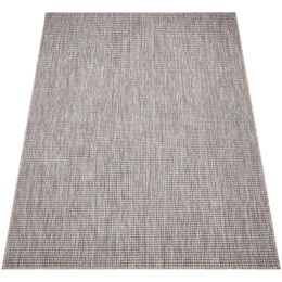 Teppich Paco Home, B:240cm H:4mm L:340cm, blau, Polypropylen, Wohnzimmer, Teppiche, "Napoli 777", Flachgewebe, meliert, In- und Outdoor geeignet,