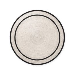 Teppich Hanse Home, H:7mm &Oslash;:150cm, beige, Jute, Wohnzimmer, Teppiche, "Lina", Jute, Handgemacht, Rund, Wohnzimmerteppich, Naturteppich