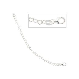 Jobo Damen Armband "Herzchen", 14cm, Silber 925 (Sterlingsilber), silber, Silber 925 (Sterlingsilber), Armb&auml;nder, 925 Silber