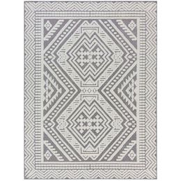 Teppich FLAIR RUGS, B:160cm H:8mm L:240cm, grau, Kunstfaser, Wohnzimmer, Teppiche, "Jaipur"