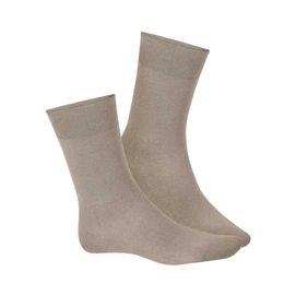 Hudson Damen Socken "Socke Relax Exquisit", Gr. 41, beige, Obermaterial: 97% Baumwolle CO. 3% Elasthan EL., Socken