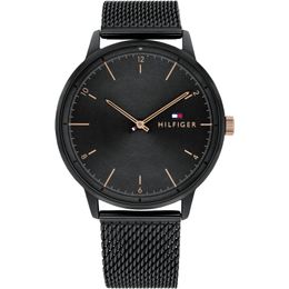 Tommy Hilfiger Herren Quarzuhr "HENDRIX", schwarz, Armbanduhren, Armbanduhr, Herrenuhr, analog, Edelstahlarmband