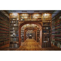 papermoon Fototapete "PATRICK AUREDNIK, OBERE LAUSITZIANISCHE BIBLIOTHEK DER WISSENSCHAFTEN", B/L: 5m x 2,8m, Bahnen: 10 Stk., bunt, Schlafzimmer,