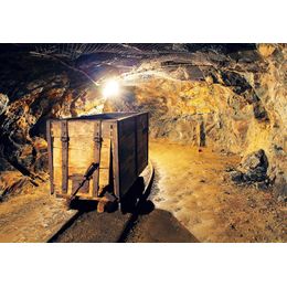 papermoon Fototapete "Mine", B/L: 4,5m x 2,8m, Bahnen: 9 Stk., bunt, Schlafzimmer, Tapeten