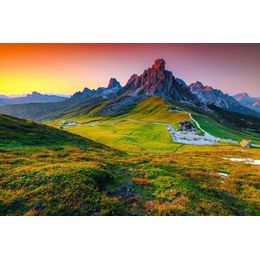 papermoon Fototapete "Landschaft", B/L: 5m x 2,8m, Bahnen: 10 Stk., bunt, Schlafzimmer, Tapeten