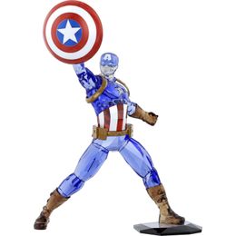 Swarovski Comicfigur "Deko Kristallfigur Sammelfigur Marvel Captain America", B/H/T: 8,34cm x 17,71cm x 13,02cm, Captain America, bunt, Metall,