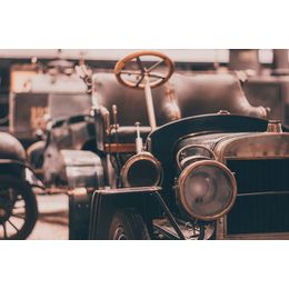 papermoon Fototapete "Oldtimer", B/L: 3,5m x 2,6m, Bahnen: 7 Stk., bunt, Schlafzimmer, Tapeten