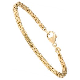 Jobo Damen Armband, 19cm, Gelbgold 333, gold, Gelbgold 333, Armb&auml;nder, K&ouml;nigsarmband 333 Gold massiv 19 cm