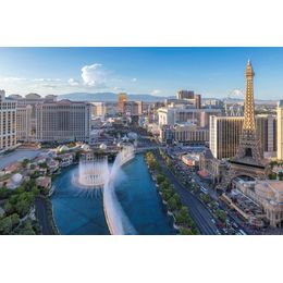 papermoon Fototapete "Las Vegas", B/L: 4,5m x 2,8m, Bahnen: 9 Stk., bunt, Schlafzimmer, Tapeten