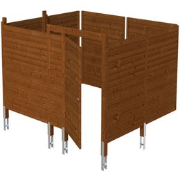 Skan Holz Carport-Ger&auml;teraum SKANHOLZ, braun, Holzwerkstoff, Ger&auml;teh&auml;user, "Abstellraum C8", aus Profilschalung