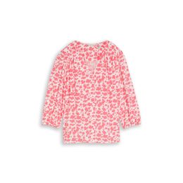 Tom Tailor Damen Bluse aus Viskose, rosa, Gemustert, Gr. 38