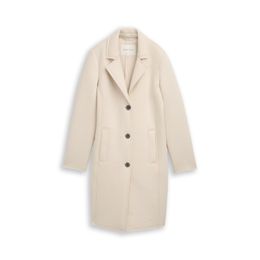 Tom Tailor Damen Scuba Mantel mit Eingriffstaschen, braun, Uni, Gr. XXL