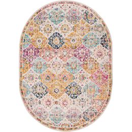 Teppich LIVABLISS, B:200cm H:11mm L:275cm, bunt, Baumwolle, Wohnzimmer, Teppiche, "CUZCO", Orient-Optik, Vintage Design, Boho Stil, Kurzflor,