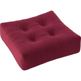 Pouf Karup Design, B:70cm H:22cm T:70cm, rot, Stoff, Poufs, "More Pouf"