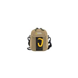 Damen Schultertasche "EXPLORER III", National Geographic, beige, Kunstfaser, unifarben, Taschen, aus recycelten PET-Flaschen
