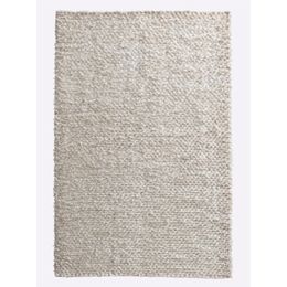 Teppich HEINE HOME, B:70cm H:15mm L:140cm, beige, Kunstfaser, Polyester, Wohnzimmer, Teppiche