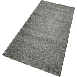 Hochflor-Teppich Esprit, B:57cm H:25mm L:86cm, grau, Polypropylen (PP), Teppiche, "Campus 2.0, ESP-0030", Shaggy, Langflor, weich, Wohnzimmer