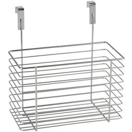 Wenko Einh&auml;ngekorb, B/H/T: 24cm x 24,5cm x 15cm, silber, Aufbewahrungsboxen, zum Einh&auml;ngen an Schubladen und Schrankt&uuml;ren, Befestigung ohne Bohren