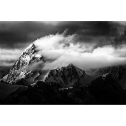 papermoon Fototapete "Photo-Art SEBASTIEN CHEMINADE, FELSEN UND WIND", B/L: 4m x 2,6m, Bahnen: 8 Stk., bunt, Schlafzimmer, Tapeten