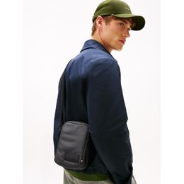 Tommy Hilfiger Damen Umh&auml;ngetasche "TH REPREVE MINI REPORTER"dunkelgrau, Textil, Taschen, Men Schultertasche, Crossbodybag mit Logo-Aufn&auml;her