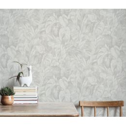 Erismann Vliestapete "Vliestapete DELICIOSA", B/L: 0,53m x 10,05m, Rollen: 1, grau, Wohnzimmer, Tapeten, Phthalate frei