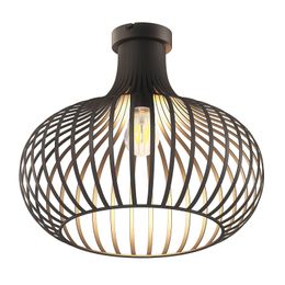 NOWA Deckenleuchte "MATEO", &Oslash; 40cm H: 35cmrostfarben matt, Wohnzimmer, Leuchten, Deckenlampe/rund/Wohnzimmer/Schlafzimmer/modern