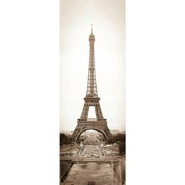 Fototapete "Eiffel Tower", B/L: 1m x 2,8m, grau, ARCHITECTS PAPER, Tapeten, Tapete Natur Fototapete Eiffelturm Panel 1,00m x 2,80m