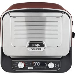 Ninja Multiofen "OO101EU, Elektrischer Outdoor Pizzaofen und Smoker, 8-in-1: Pizza", B:45cm H:38cm T:54cm, schwarz, Miniback&ouml;fen, Schmoren, Max