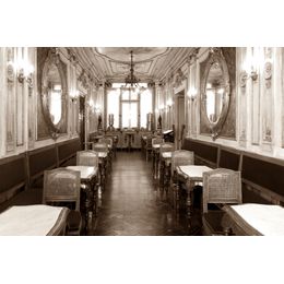 papermoon Fototapete "Geb&auml;ude Sepia", B/L: 4m x 2,6m, Bahnen: 8 Stk., bunt, Schlafzimmer, Tapeten