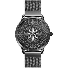 Thomas Sabo Damen Quarzuhr "SPIRIT COSMOS KOMPASS", schwarz, Armbanduhren, Armbanduhr f&uuml;r Damen und Herren, unisex, Onyx-Steine