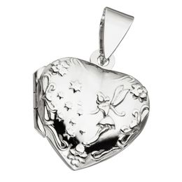 Jobo Damen Medallionanh&auml;nger "Anh&auml;nger Medaillon Believe", Silber 925 (Sterlingsilber), silber, Silber 925 (Sterlingsilber), Schmuckanh&auml;nger, 925