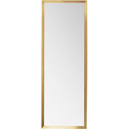 Wandspiegel KARE DESIGN, B:70cm H:200cm T:6,5cm, gold, Glas, Stahl, Flur, Spiegel, "Wandspiegel Arezzo Brass"