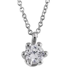 Firetti Damen Kette mit Anh&auml;nger "Schmuck Geschenk Silber 925 Halsschmuck Halskette Solit&auml;r", Silber 925 (Sterlingsilber), L: 45 B: 1,3mm, silber,