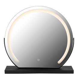 Globo LIGHTING LED Spiegelleuchte "RIVAS"schwarz, Leuchten, Spiegel/Touch Ein/Aus/IP44/Touchdimmer/ LxBxH: 520x120x485mm