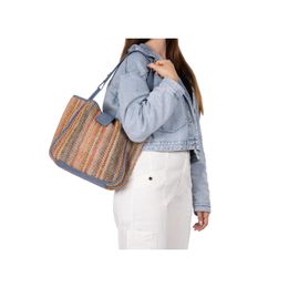 Rieker Damen Shopper, bunt, Lederimitat, Textil, Taschen, Set 2tlg, mit herausnehmbarer Innentasche, Umh&auml;ngetasche