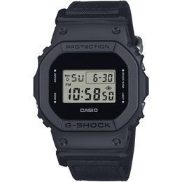 Casio G-SHOCK Herren Chronograph, schwarz, Armbanduhren, Quarzuhr,Armbanduhr,Herrenuhr,digital, bis 20bar wasserd. Nylonarmband