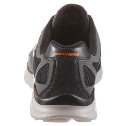 Skechers Herren Sneaker "VERSE-FLASH POINT", Gr. 39, grau, Leder, Textil, Schuhe, Freizeitschuh, Halbschuh, Schn&uuml;rschuh mit Memory Foam-Ausstattung