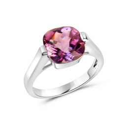 Vivance Damen Fingerring "925/- Sterling Silber rhodiniert Amethyst", 058 (18,5), Silber 925 (Sterlingsilber), wei&szlig;, Silber 925 (Sterlingsilber),