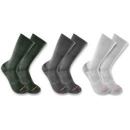 Carhartt Midweight Tencel Comfort Crew, Socken 3er-Pack