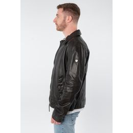 Mauritius Herren Lederjacke "MMVylli", schwarz, Gr. L, unifarben, Obermaterial: 100% Schafsleder. Futter: 100% Baumwolle. &Auml;rmelfutter: 100%