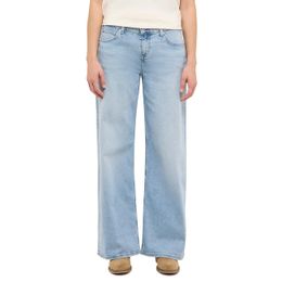 Mustang Damen Weite Jeans "Damen Style Medley Wide Leg"211 hellblau, Gr. 26, unifarben, Denim/Jeans, 98% Baumwolle, 2% Elasthan, Jeans
