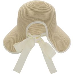 Chillouts Damen Sonnenhut "Red Oak Hat", beige, Gr. XS, Obermaterial: 100% Papierstroh, H&uuml;te, Femininer Sonnenhut mit Schleife am Hinterkopf