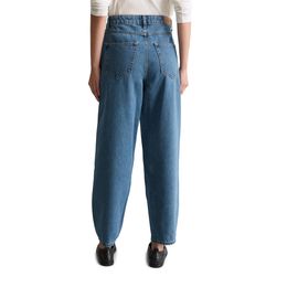 Marc O'Polo Damen High-waist-Jeansmedium blau, Gr. 28, MARC O'POLO DENIM, Denim/Jeans, Obermaterial: 100% Baumwolle, Jeans, Hohe Leibh&ouml;he, Barrel Leg