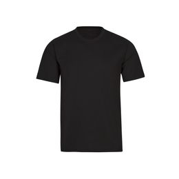 TRIGEMA Herren T-Shirt "TRIGEMA T-Shirt DELUXE Baumwolle", schwarz, Basic, Gr. XL, 100% Baumwolle, Shirts