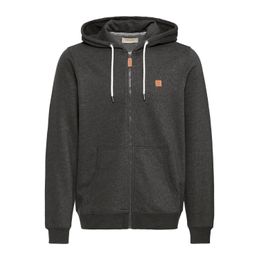 Blend Herren Kapuzensweatjacke "Kapuzenfleecejacke BHPoelle", grau, Gr. M, Obermaterial: 60% Baumwolle CO. 40% Polyester PES., Sweatjacken