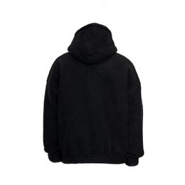 DROPSIZE Herren Kapuzenpullover "Dropsize TEDDY ZIPPER", schwarz, Gr. S, unifarben, 70% Baumwolle, 30% Polyester, Pullover