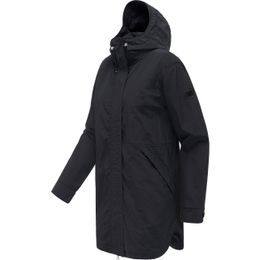 Ragwear Damen Kurzmantel "Lamyja A", schwarz, Gr. S, Obermaterial: 100% Nylon. Innenfutter: 100% Polyester, M&auml;ntel, Leichter Oversize-&Uuml;bergangsparka