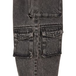 Karl Kani Herren Cargojeans "Karl Kani Karl Kani Og Baggy Cargo Pants", grau, Gr. XL, unifarben, 100% Baumwolle, Jeans