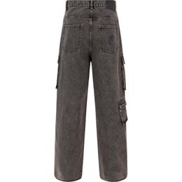 Karl Kani Herren Cargohose "Karl Kani Karl Kani Og Baggy Cargo Pants", grau, Gr. S, unifarben, 100% Baumwolle, Jeans